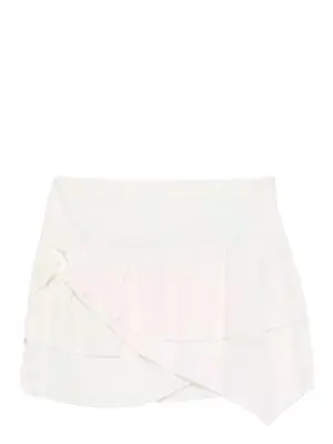 MARANT ETOILE Ruffled Asymmetric Skirt - Neutrals