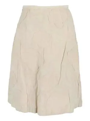 Piazza Sempione Patchwork A-line Midi Skirt - Neutrals