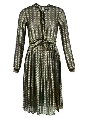 Dodo Bar Or Metallic Stripe Shirt Dress - Black