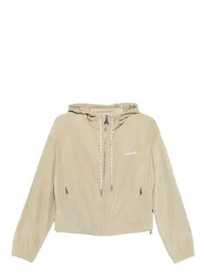 Patrizia Pepe Hooded Bomber Jacket - Neutrals
