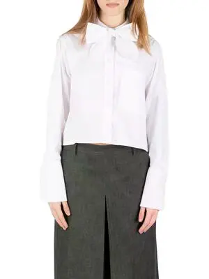 SOCIETE ANONYME Bow-detail Cotton Shirt - White