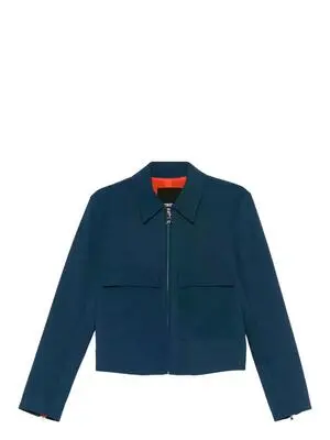Patrizia Pepe Twill Cargo Jacket - Blue