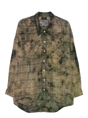 R13 Plaid Pocket Shirt - Brown