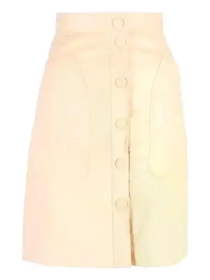 Bottega Veneta Fustian Velvet Skirt - Neutrals