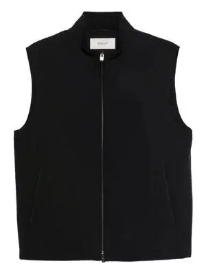Agnona Zip-up Gilet - Black