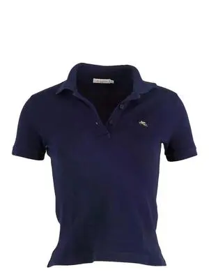 Etro Embroidered-logo Polo Shirt - Blue