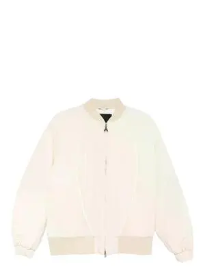 Patrizia Pepe Panelled Bomber Jacket - Neutrals