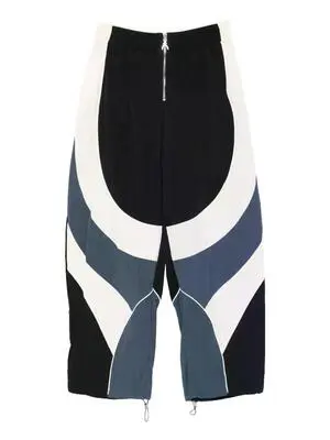 Patrizia Pepe Colourblock Zip-up Track Pants - Black