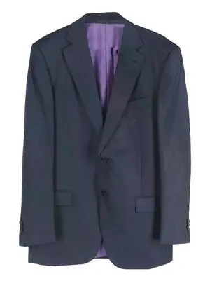 Ermenegildo Zegna Single-breasted Wool Blazer - Blue
