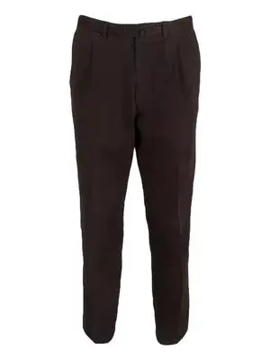 Ermenegildo Zegna Cotton Trousers - Brown