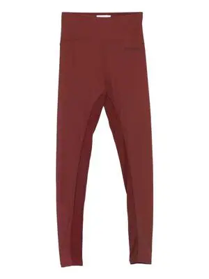 Patrizia Pepe Technical Jersey Leggings - Brown