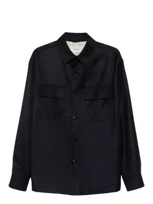 Agnona Pocket Button Shirt - Black