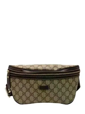 Gucci Gg Supreme Belt Bag - Brown