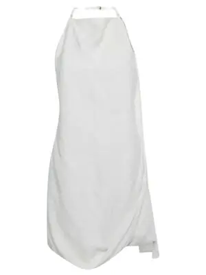 Jacquemus Halterneck Draped Mini Dress - White