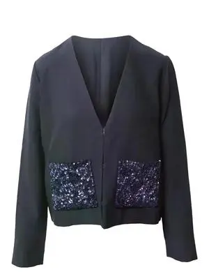 Chloé Sequined Pocket Blazer - Black