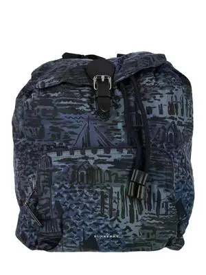 Burberry Coastal Print Backpack - Blue