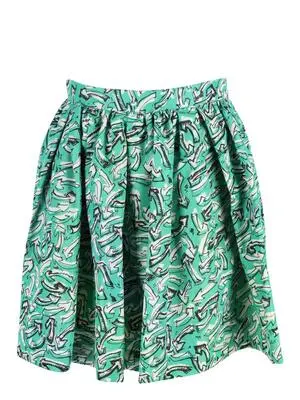 MIU MIU Arrow-Pattern Mini Skirt