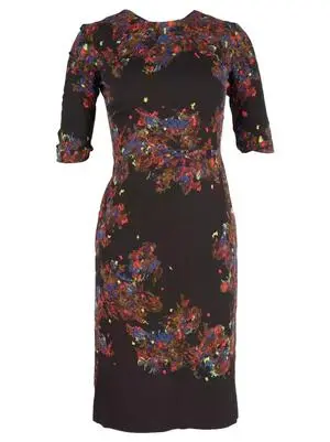 Erdem Printed Dress - Black