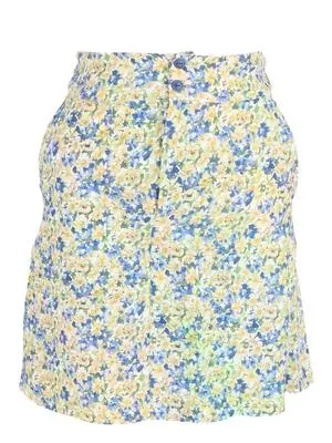 A.p.c. Floral-print Skirt - Yellow
