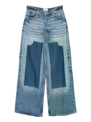 GANNI Baggy Wide-leg Jeans - Blue