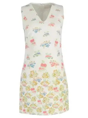 PETER PILOTTO Floral Sleeveless Mini Dress - Neutrals