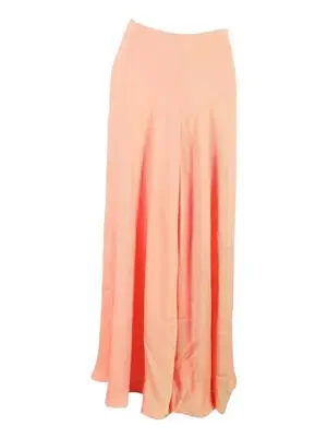 Galvan High-waisted Maxi Skirt - Orange