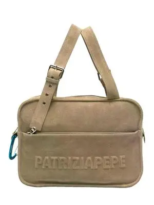 Patrizia Pepe Embossed Suede Tote Bag - Green