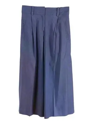 Diane Von Furstenberg Flared Cropped Trousers - Blue