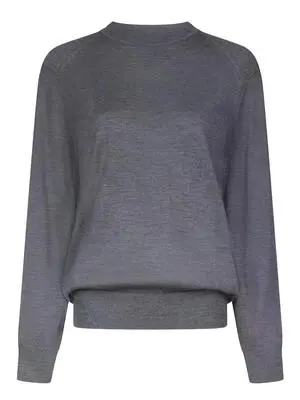 Loulou De Saison Fluid Ribbed Cashmere Sweater - Grey