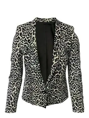 The Kooples Leopard-print Suit - Black