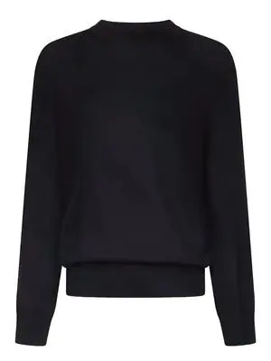 Loulou De Saison Drop Shoulder Ribbed Knitwear - Black