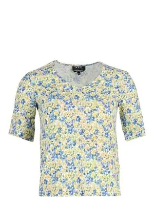 A.p.c. V-neck Floral Blouse - Yellow