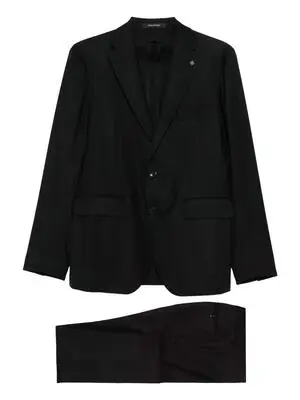 Tagliatore Flap-pocket Suit - Black