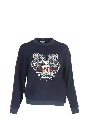Kenzo Tiger Embroidered Sweatshirt - Blue