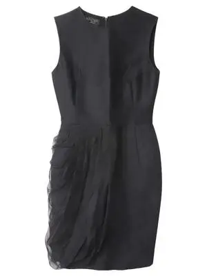 Giambattista Valli Pleated Mini Dress - Black