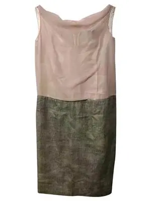 Roland Mouret Chiffon Cowl Dress - Pink