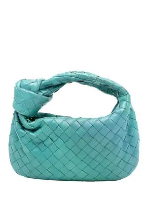 Bottega Veneta Mini Nappa Intrecciato Jodie Hobo Bag - Blue