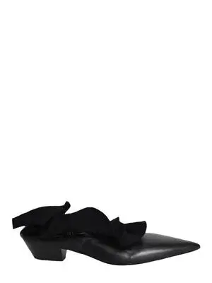 JIL SANDER Ruffled Pointed-Toe Pumps