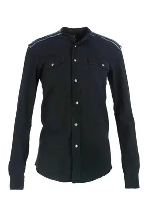 Balmain Shoulder-detail Long-sleeve Shirt - Black