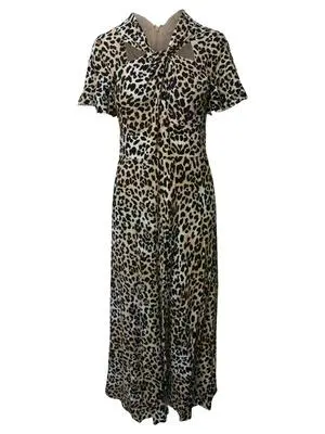 TEMPERLEY LONDON Animal-print Midi Dress - Neutrals