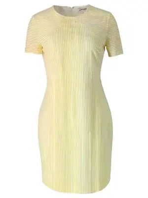 Diane Von Furstenberg Striped Mini Dress - Yellow