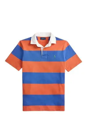 Polo Ralph Lauren Striped Short-sleeve Polo Shirt - Orange