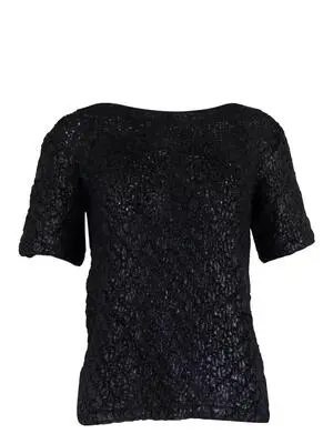 Moncler Textured Top - Black