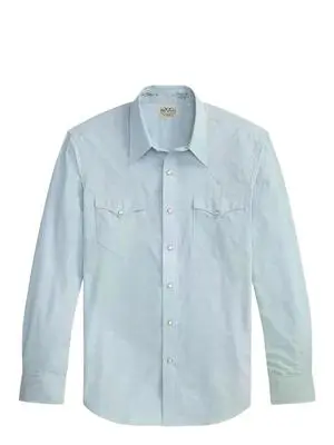 Ralph Lauren Embroidered Cotton Shirt - Blue