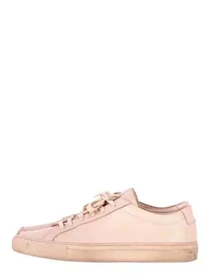 COMMON PROJECTS Leather Low Top Sneakers - Pink