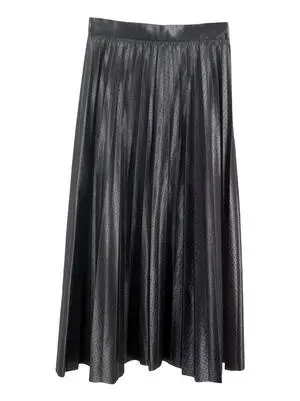 BOSS Pleated Perforated Skirt - Black