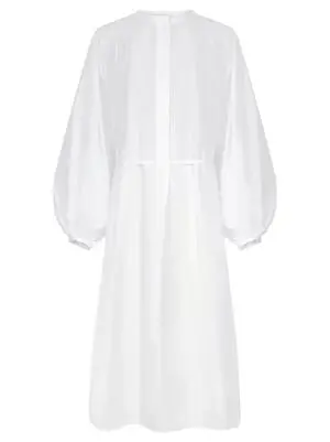Loulou De Saison Vitti Raglan-sleeve Maxi Dress - White