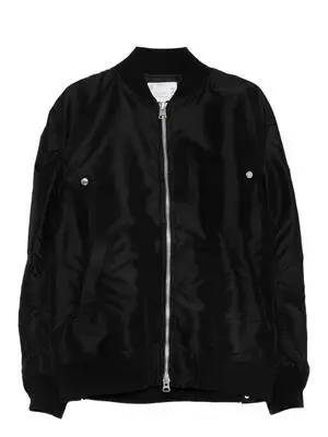 Sacai Zip-up Bomber Jacket - Black