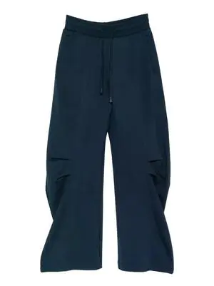 Patrizia Pepe Fleece Oversized Track Pants - Blue