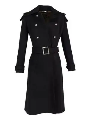 Dolce & Gabbana Double-breasted Belted Coat - Black
